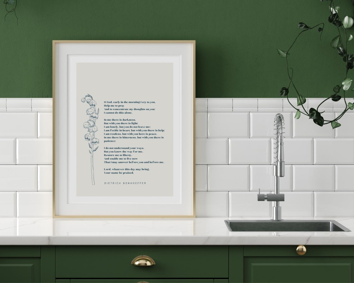 Bonhoeffer Morning Prayer Printable | Bonhoeffer Quote | Bonhoeffer ...