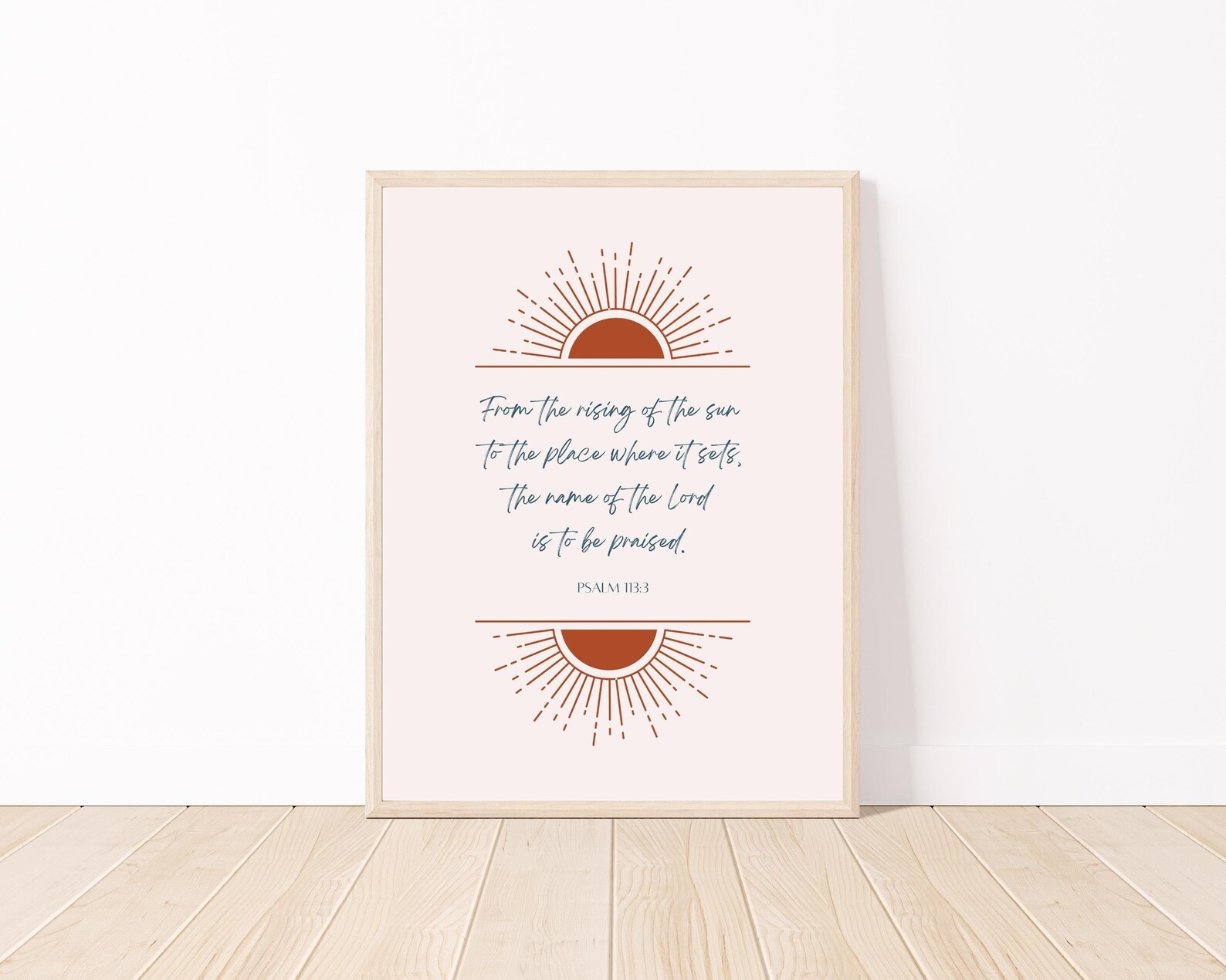Psalm 113:3 Printable | Boho Scripture Print | From the Rising of the ...