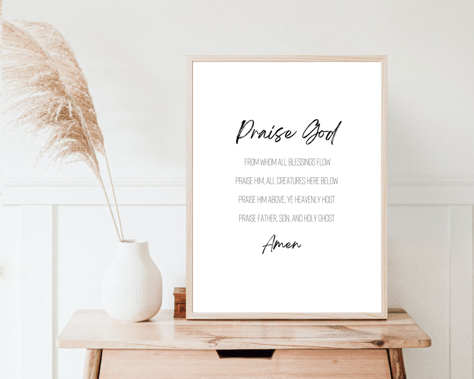 Doxology Minimalist Print | Instant Digital Download | Doxology Lyrics ...