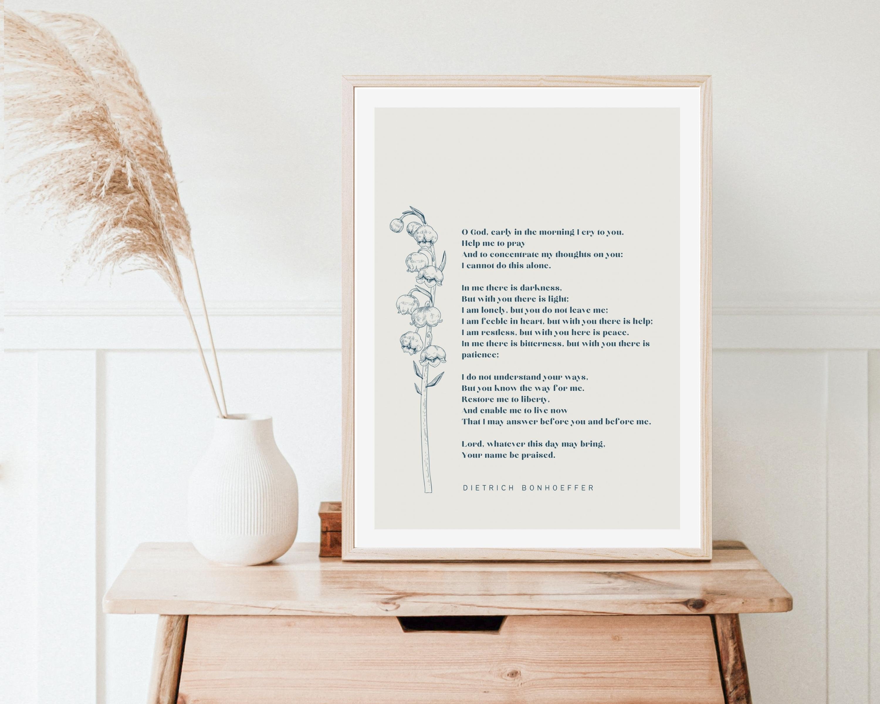Bonhoeffer Morning Prayer Printable | Bonhoeffer Quote | Bonhoeffer ...