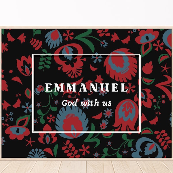 Emmanuel God With Us Wall Art - Etsy