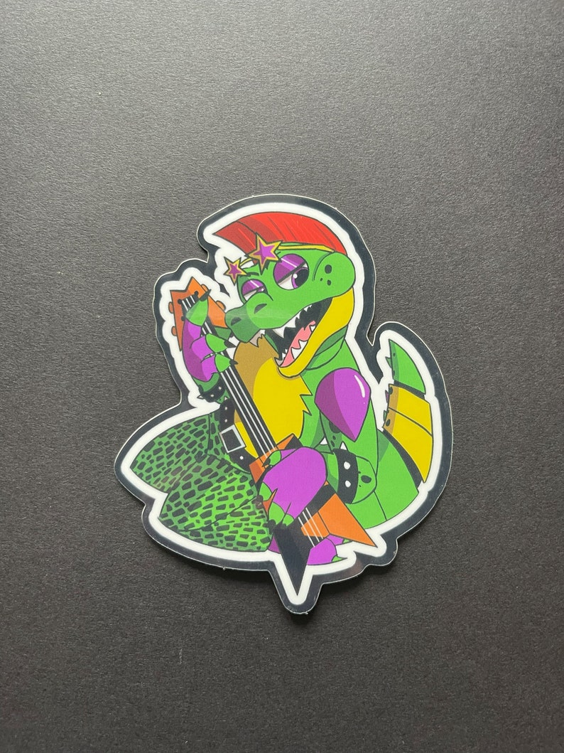 Fnaf Character Vinyl Sticker Chica, Freddy, Monty, Roxanne, Music Man ...