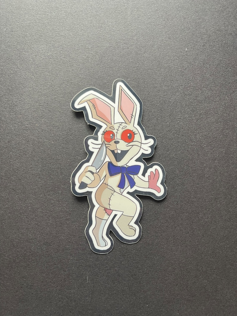 Fnaf Character Vinyl Sticker Chica, Freddy, Monty, Roxanne, Music Man ...