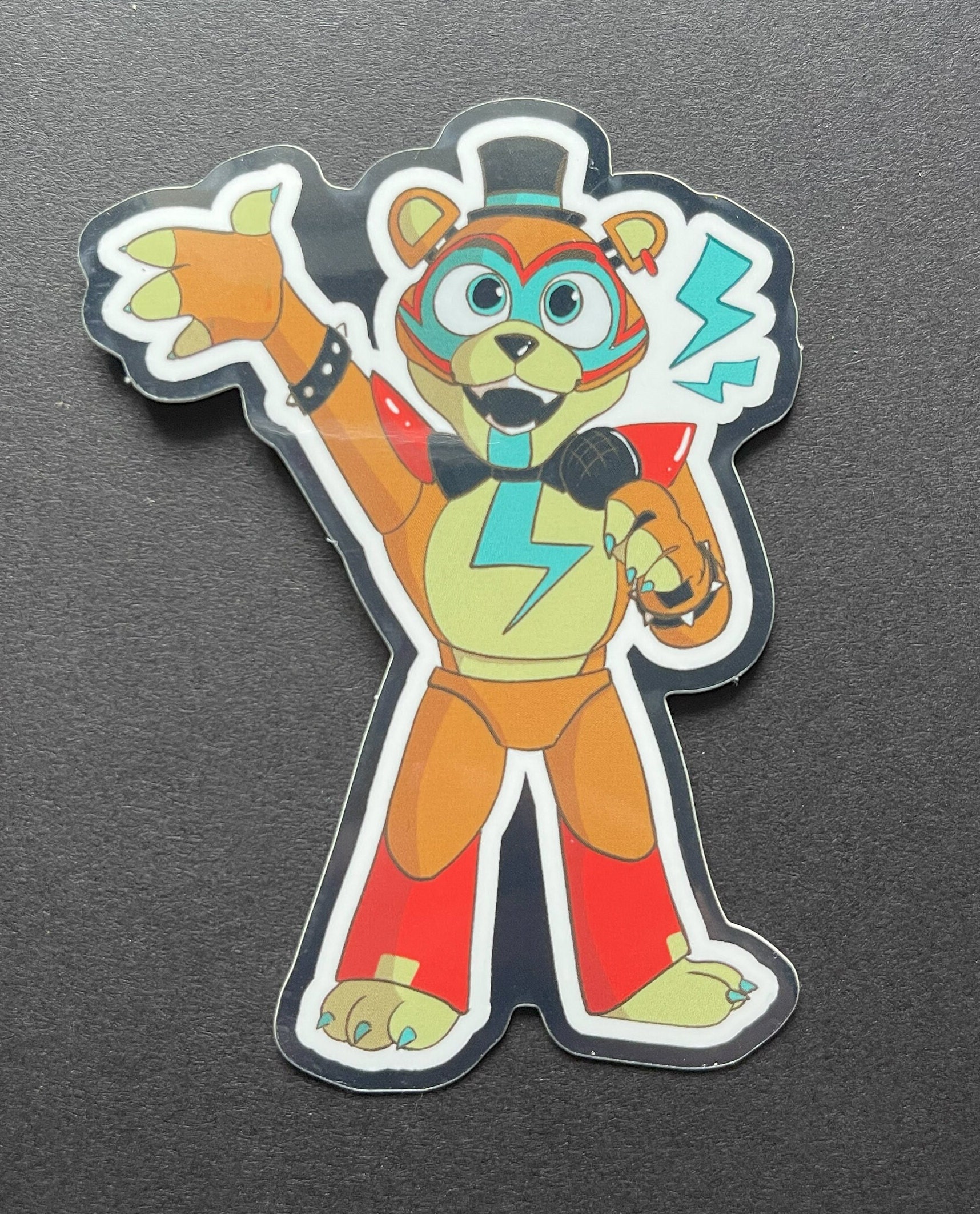 Fnaf Character Vinyl Sticker Chica, Freddy, Monty, Roxanne, Music Man ...