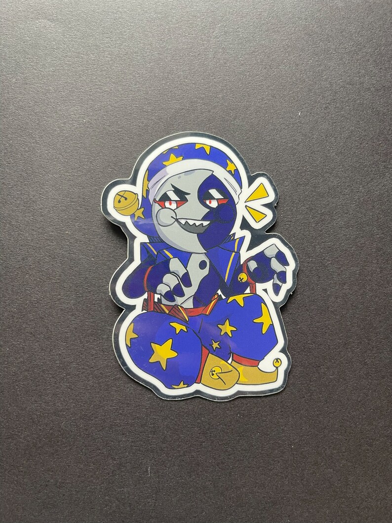 Fnaf Character Vinyl Sticker Chica, Freddy, Monty, Roxanne, Music Man ...