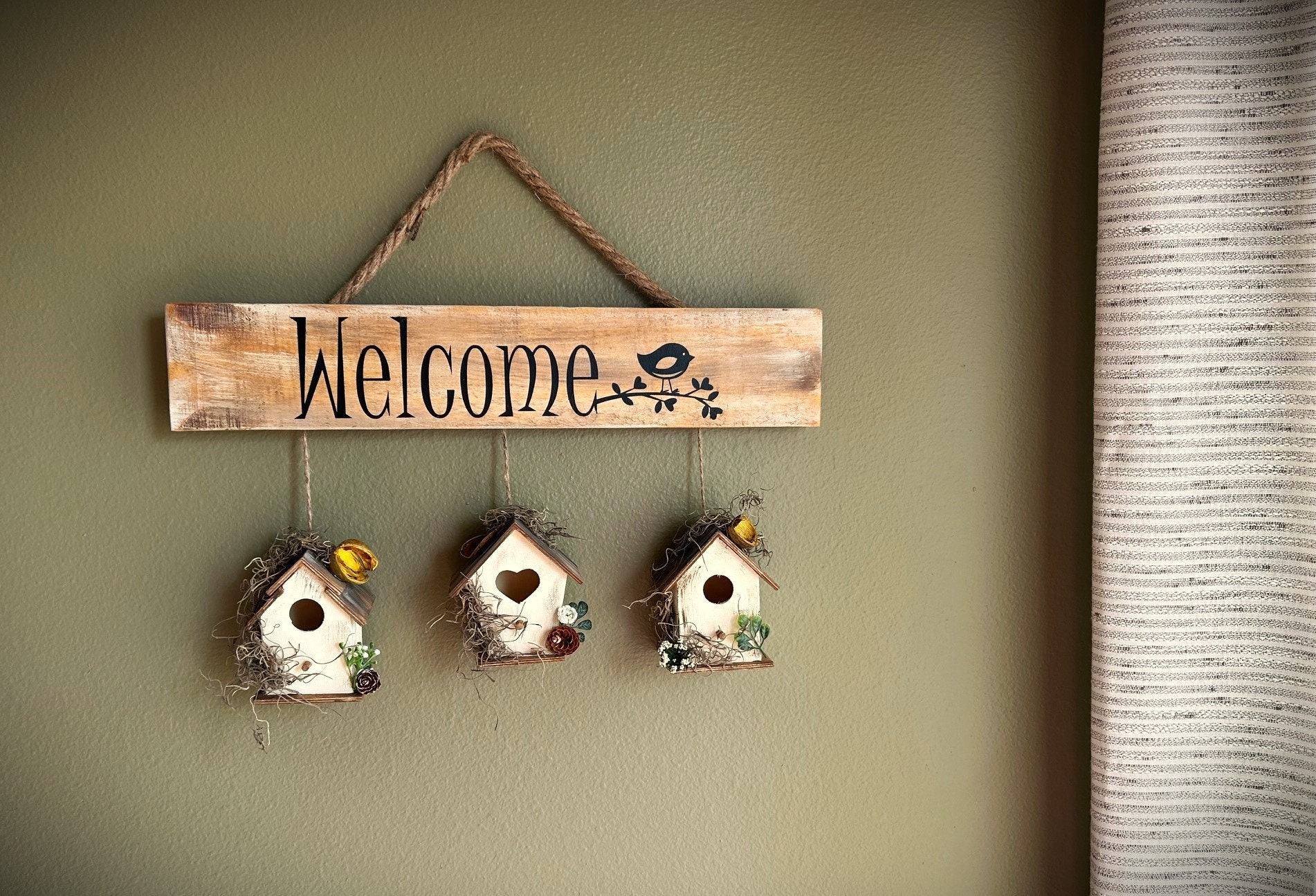 Welcome Bird House Sign - Etsy