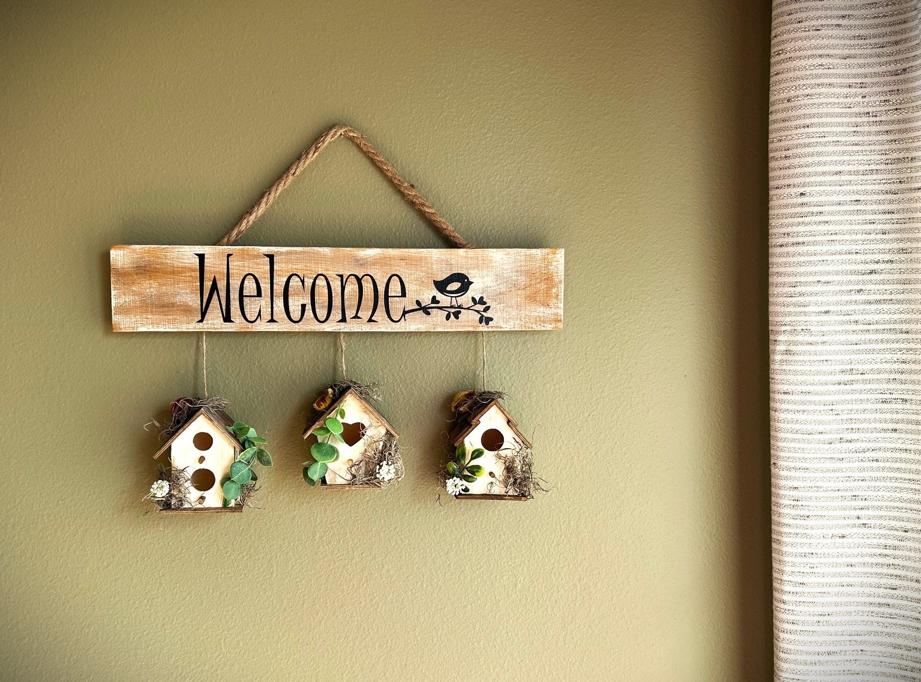 Welcome Bird House Sign - Etsy