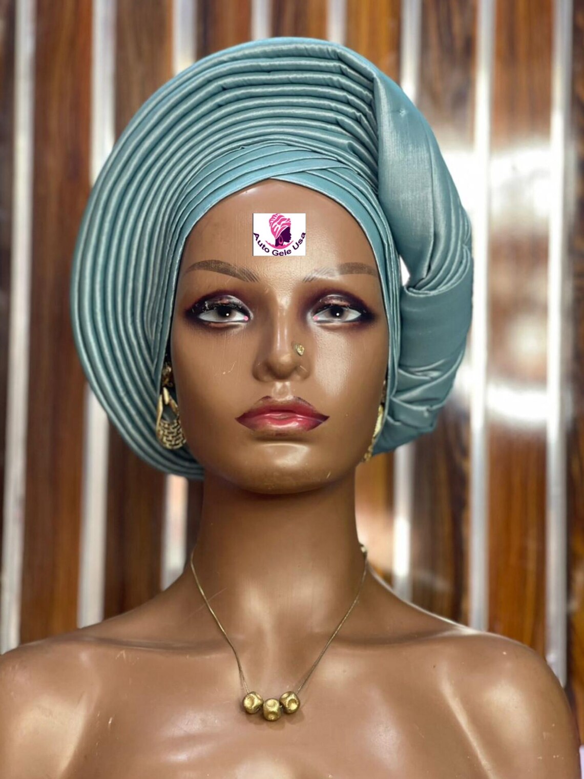 Blue Color Turban Gele Hat - Etsy