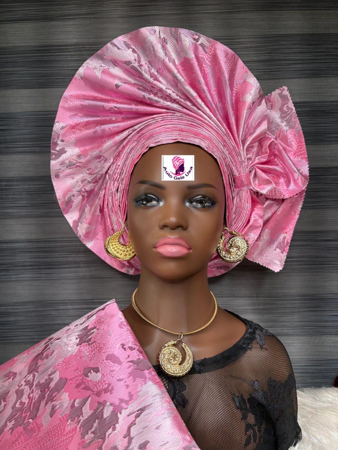 Pink Color Sego Gele Hat - Etsy