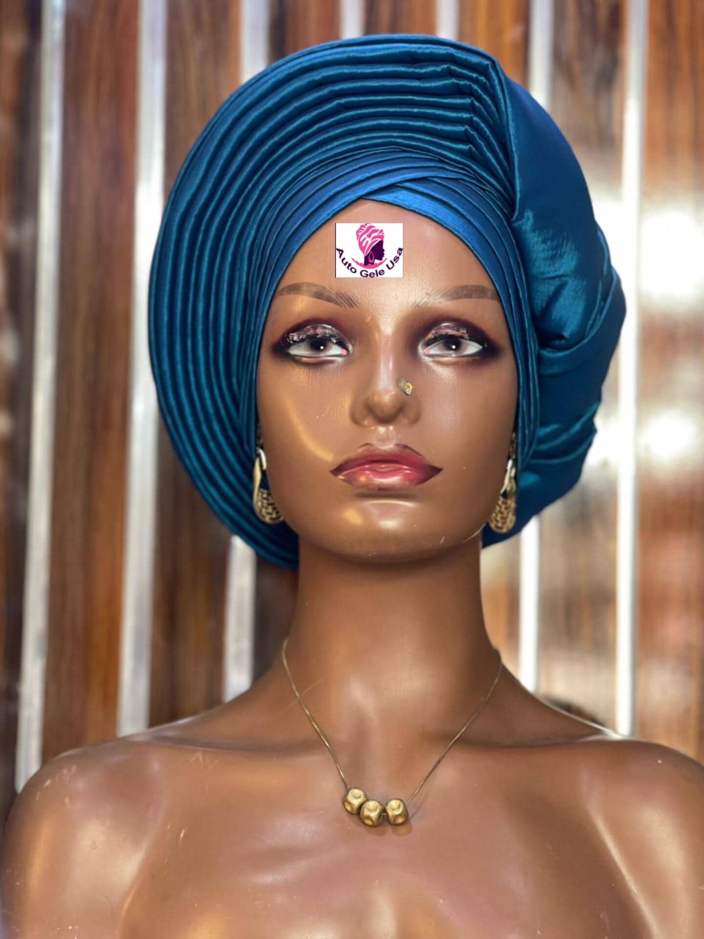 Blue Color Turban Gele Hat - Etsy