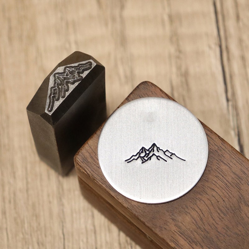 Mountain Stamp - Etsy