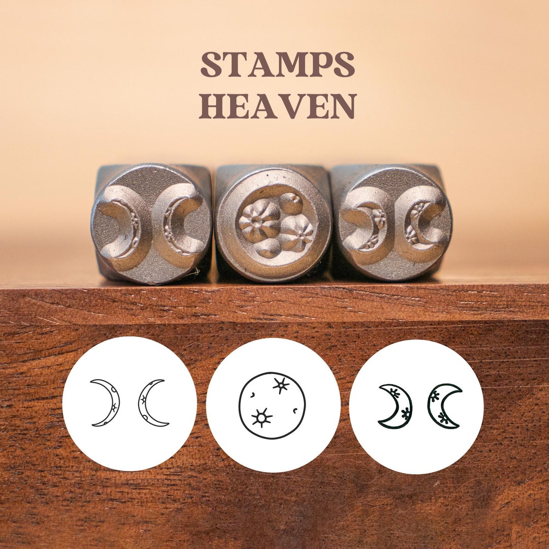 Moon Metal Stamp, Lunar Moon Metal Design Stamp, Metal Stamping Punch ...