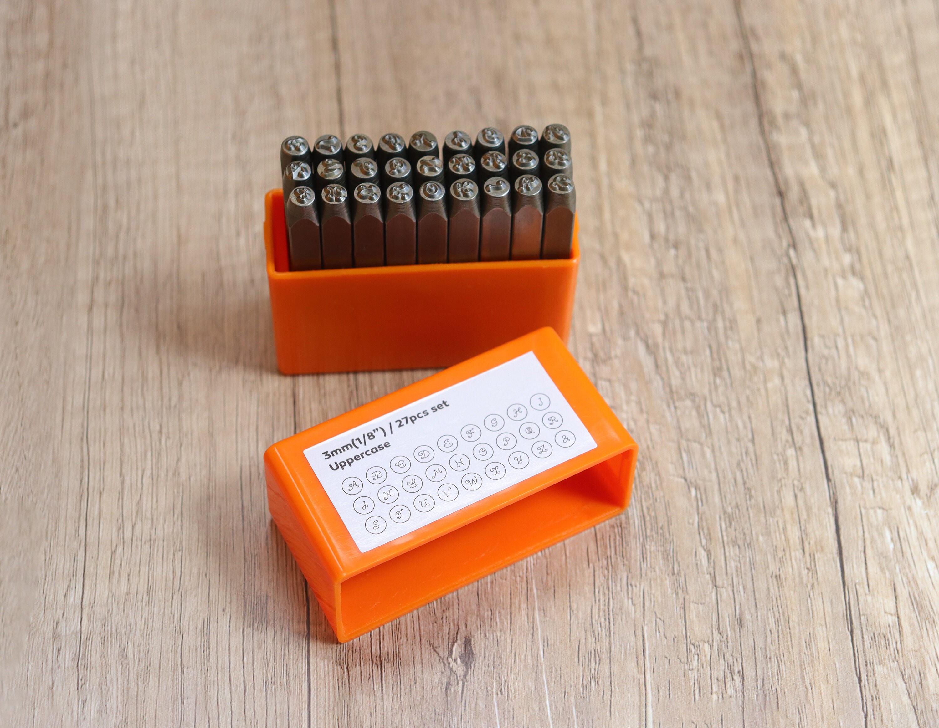 Capital Squiggle Letters Stamp, Uppercase Metal Design Stamp, Metal ...