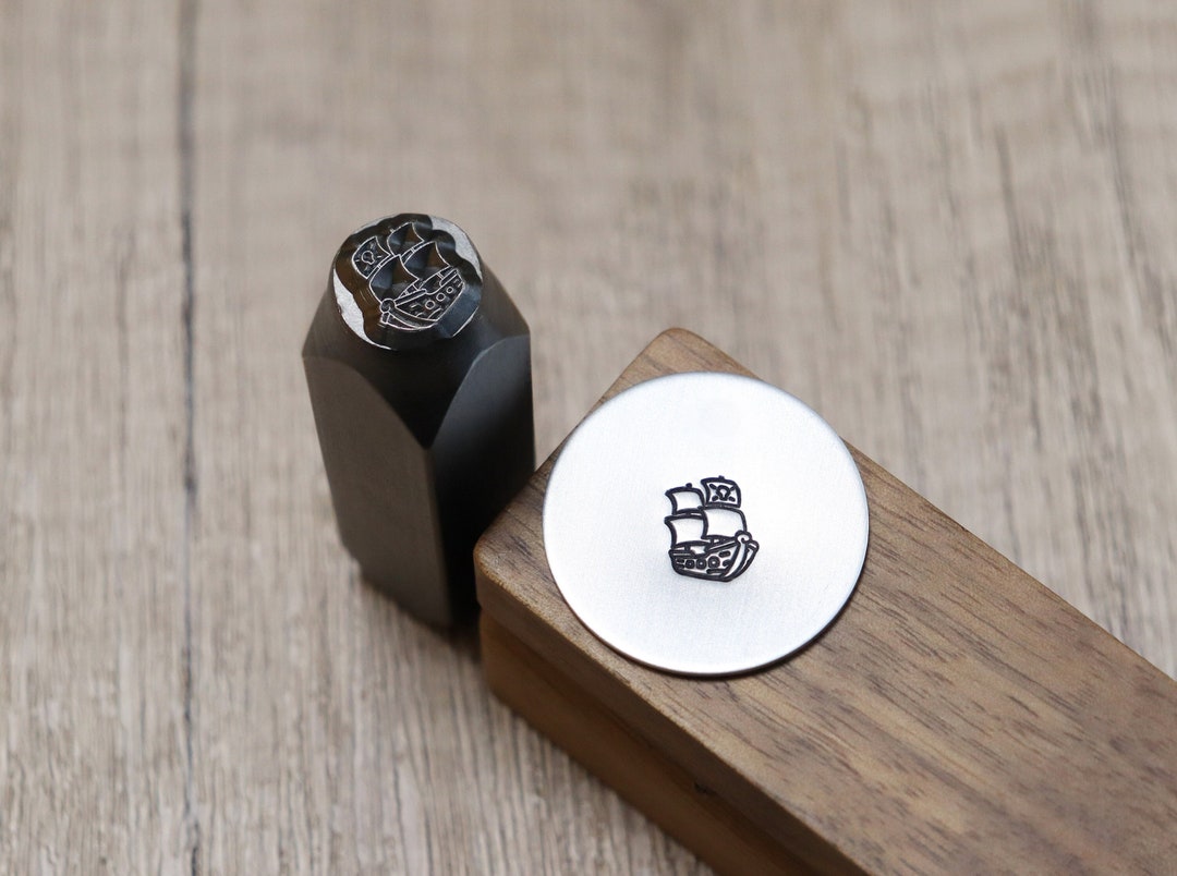 Pirate Ship Metal Stamps, Ship&boat, Metal Design Stamp, Metal Stamping ...