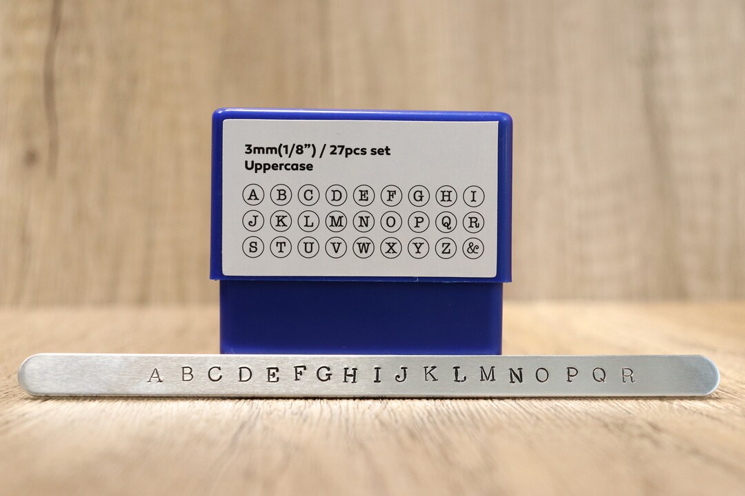 3mm Uppercase/lowercase Metal Stamp,metal Design Stamp, Metal Stamping ...