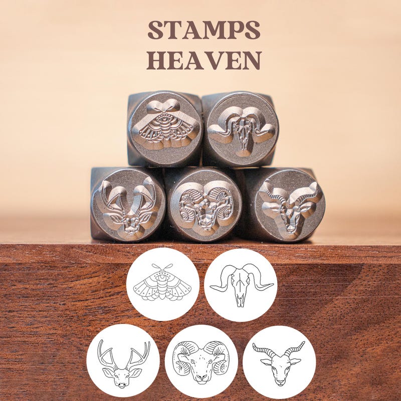 Deer Head Stamp - Etsy