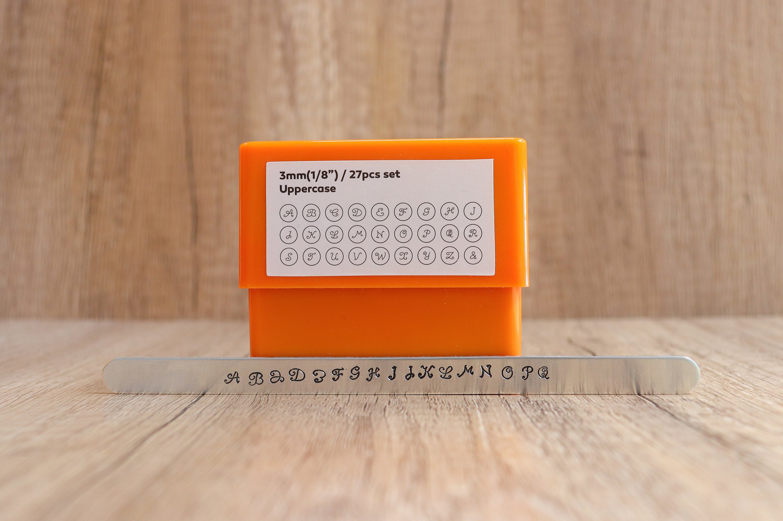 Capital Squiggle Letters Stamp, Uppercase Metal Design Stamp, Metal ...