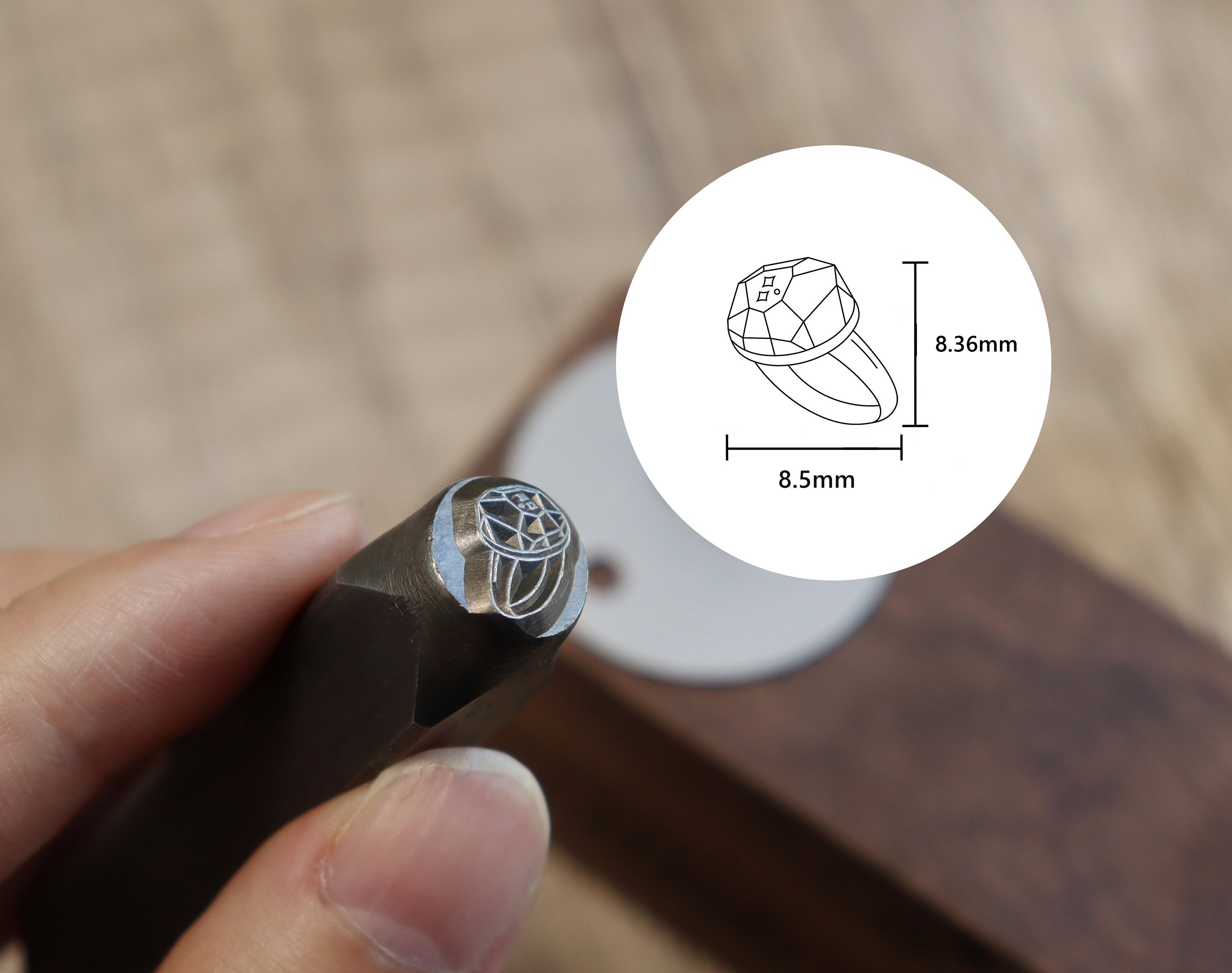 Diamond Ring Metal Design Stamp Metal Stamping Punch Tools - Etsy