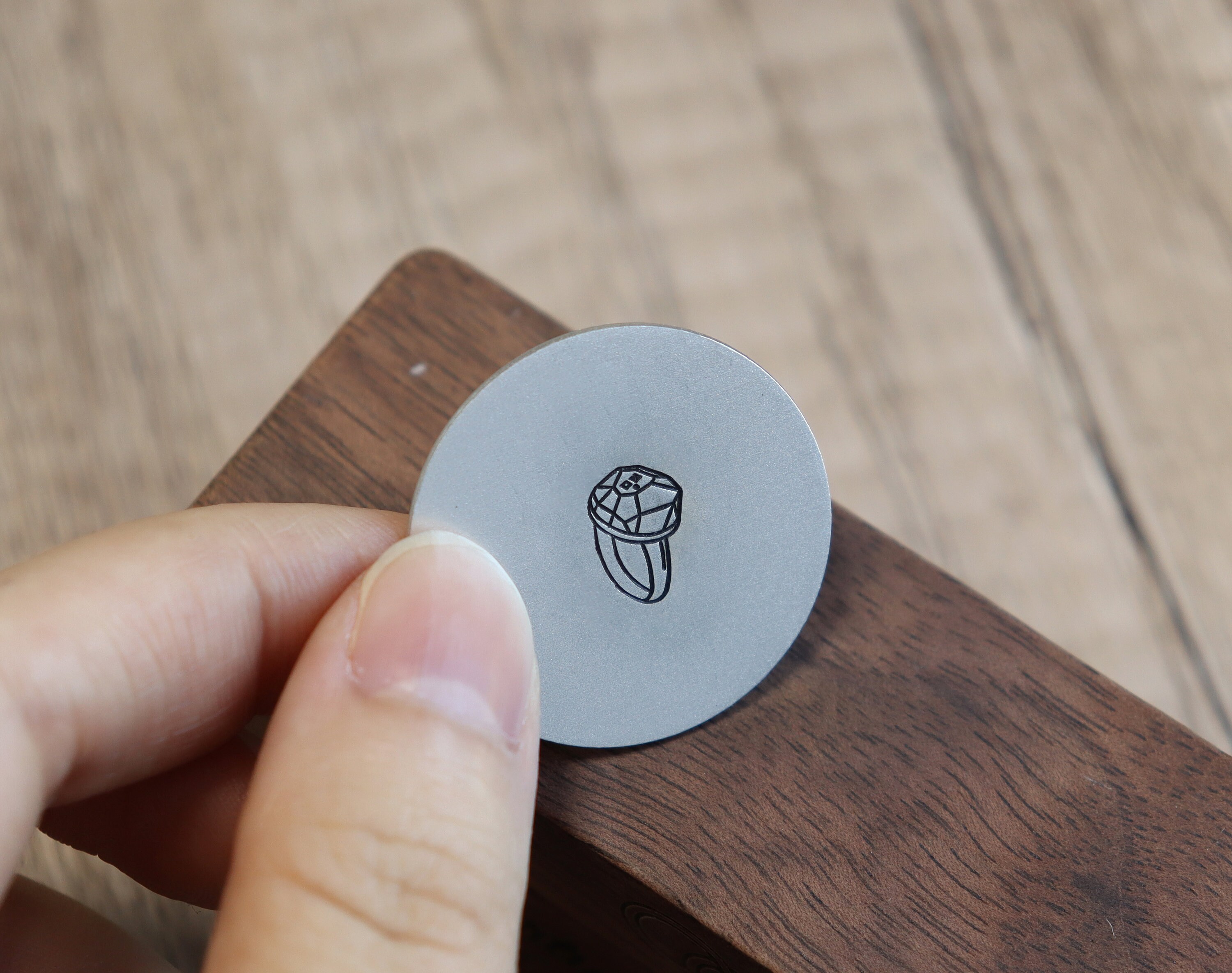 Diamond Ring Metal Design Stamp Metal Stamping Punch Tools - Etsy
