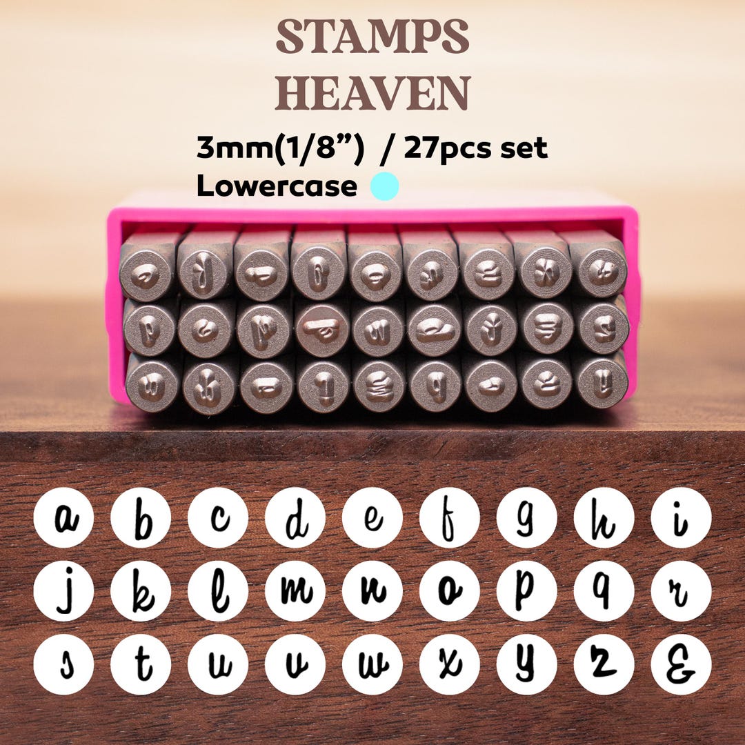 Lowercase Metal Stamp 3MM, Metal Design Stamp, Metal Stamping Punch ...