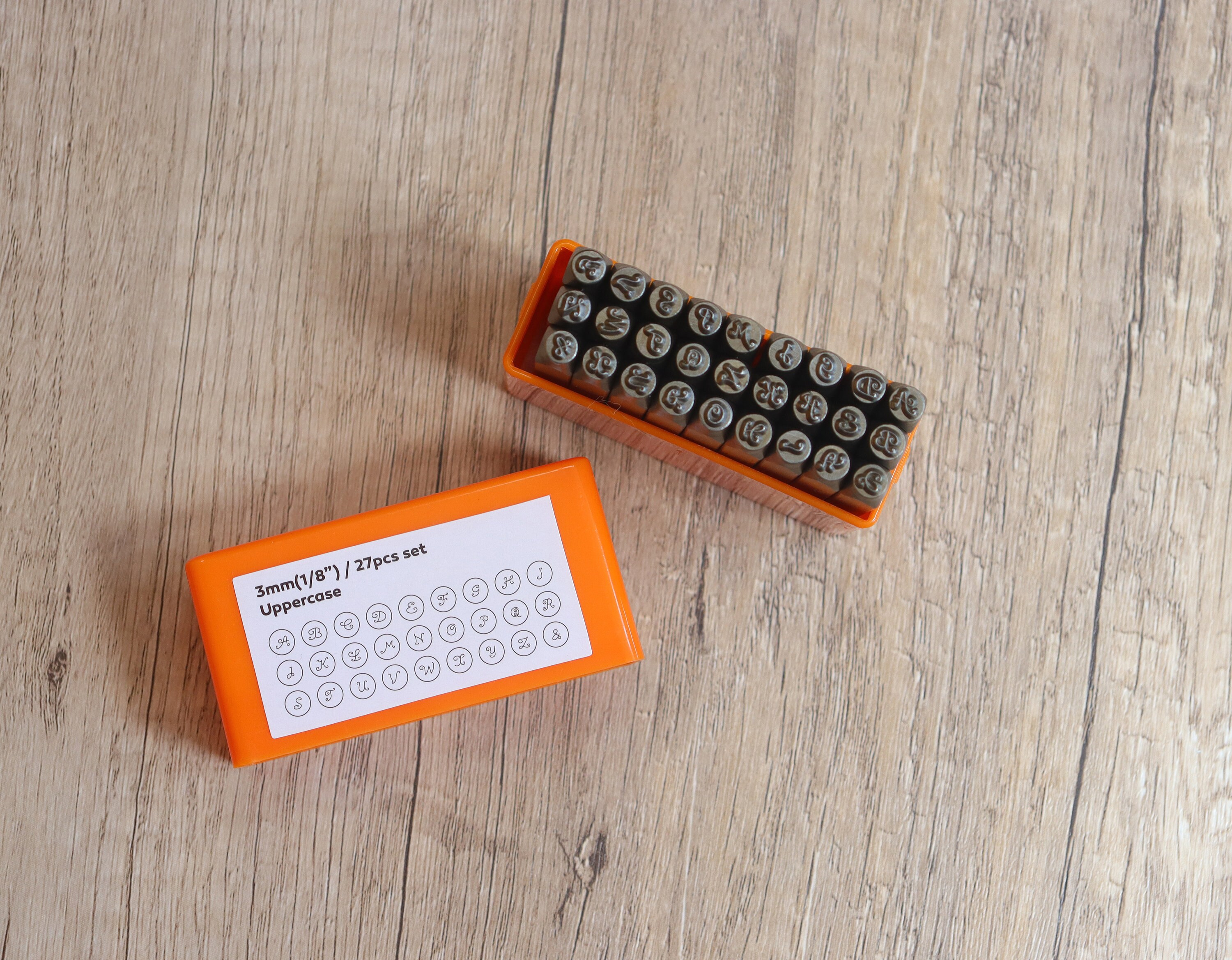 Capital Squiggle Letters Stamp, Uppercase Metal Design Stamp, Metal ...