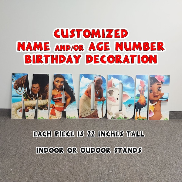 Baby Moana Standee - Etsy