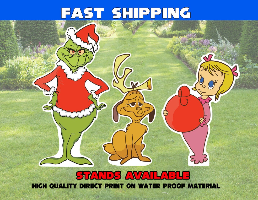 Christmas Decoration Sassy Grinch Christmas Cutout Standee Etsy