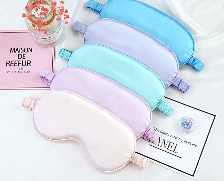 Soft Silky Satin Eye Mask-satin Sleep Mask-sleepover Party-travel Eye ...