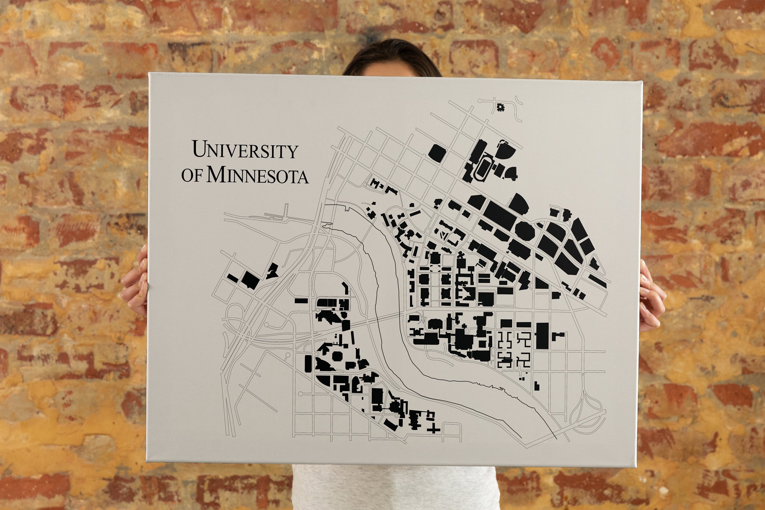 University of Minnesota Campus Map Art Prints - Etsy