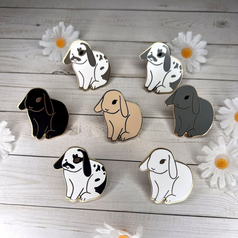 Rabbit Pin - Etsy