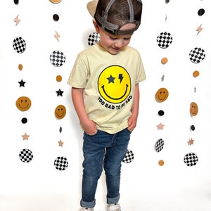 Too Rad to Be Sad - Happy Face Smiley Face Tshirt - Etsy
