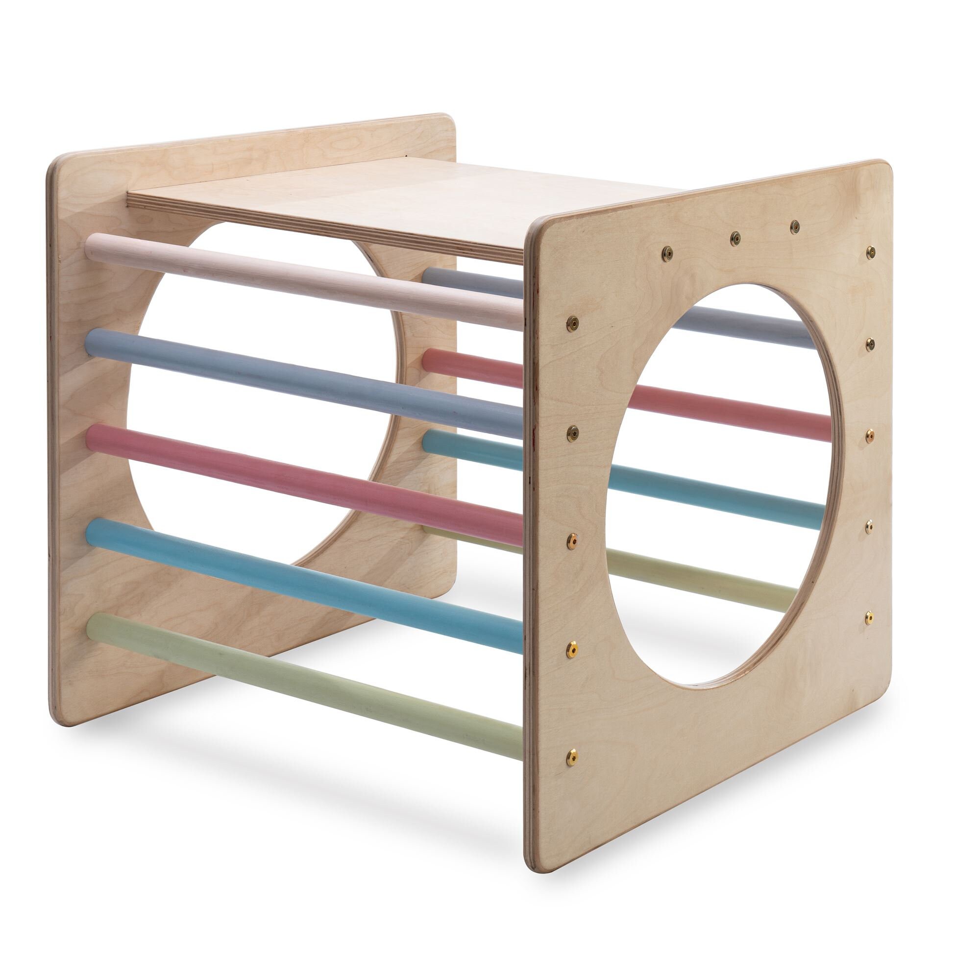 Rainbow Climbing, Activity Cube for Kids, Waxed Cube, Toy for Toddler ...