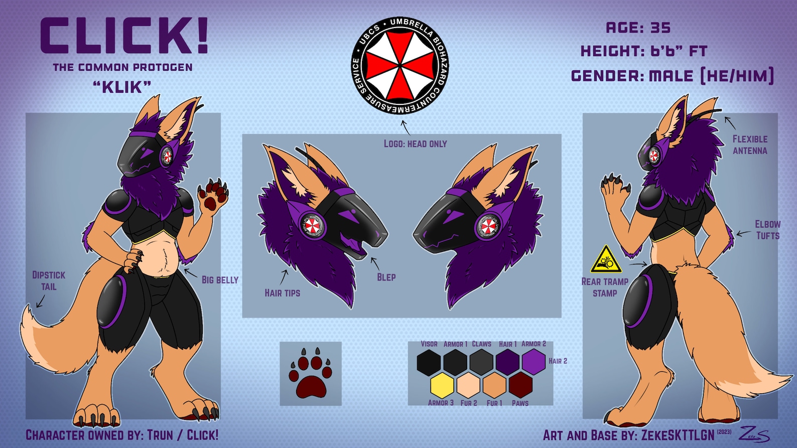 Protogen Reference Sheet Base Etsy