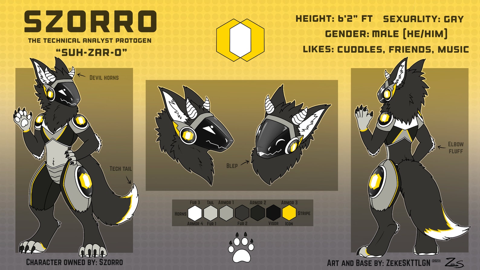 Protogen Reference Sheet Base - Etsy