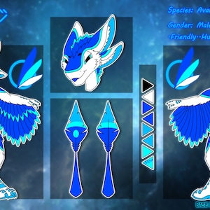 Avali Reference Sheet Base - Etsy