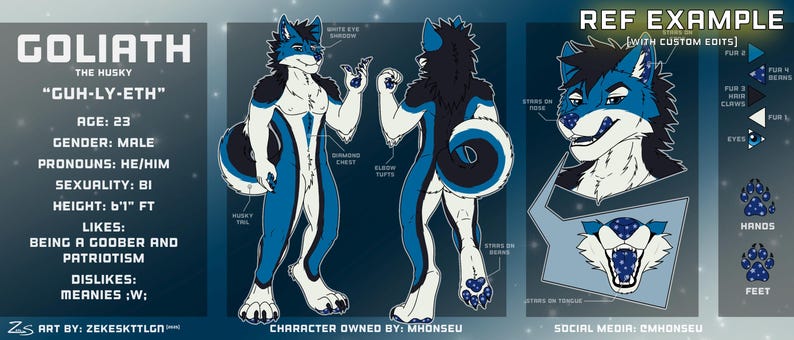 Canine Reference Sheet Base - Etsy