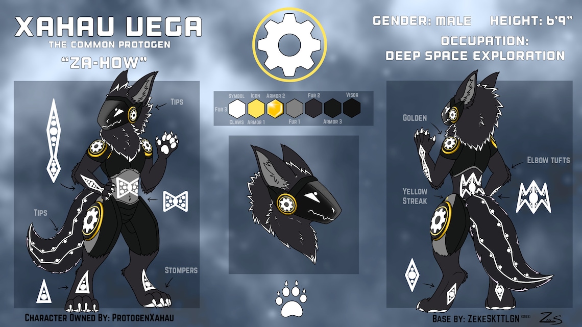 Protogen Reference Sheet Base - Etsy UK