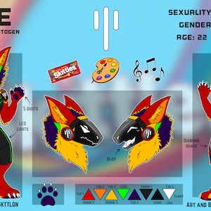 Protogen Reference Sheet Base - Etsy