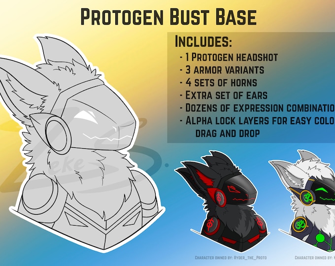 Protogen Reference Sheet Base - Etsy Canada