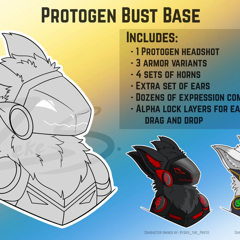 Protogen Head Base - Etsy