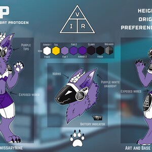 Protogen Reference Sheet Base - Etsy
