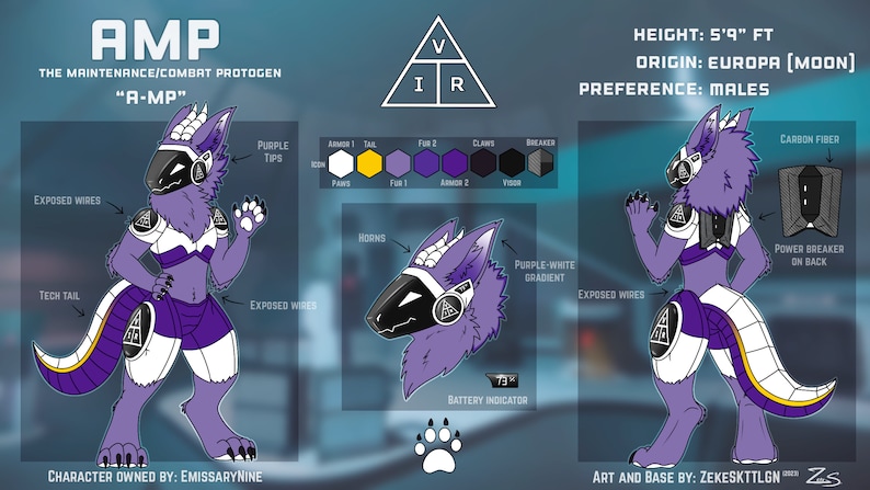 Protogen Reference Sheet Base - Etsy UK