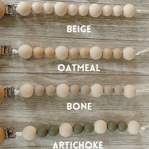 Silicone Pacifier Chain, Pacifier Clip, Boho Pacifier Clip, Baby Shower ...