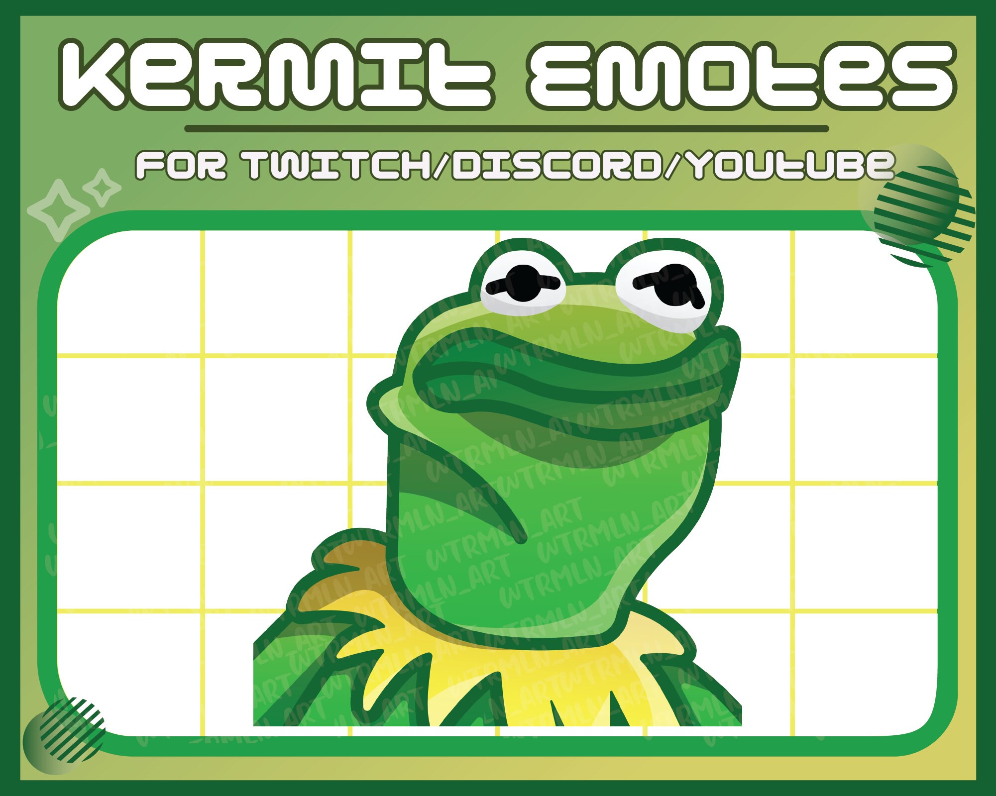 Twitch Emote Kermit the Frog Disappointed Emote Meme Emote - Etsy Canada