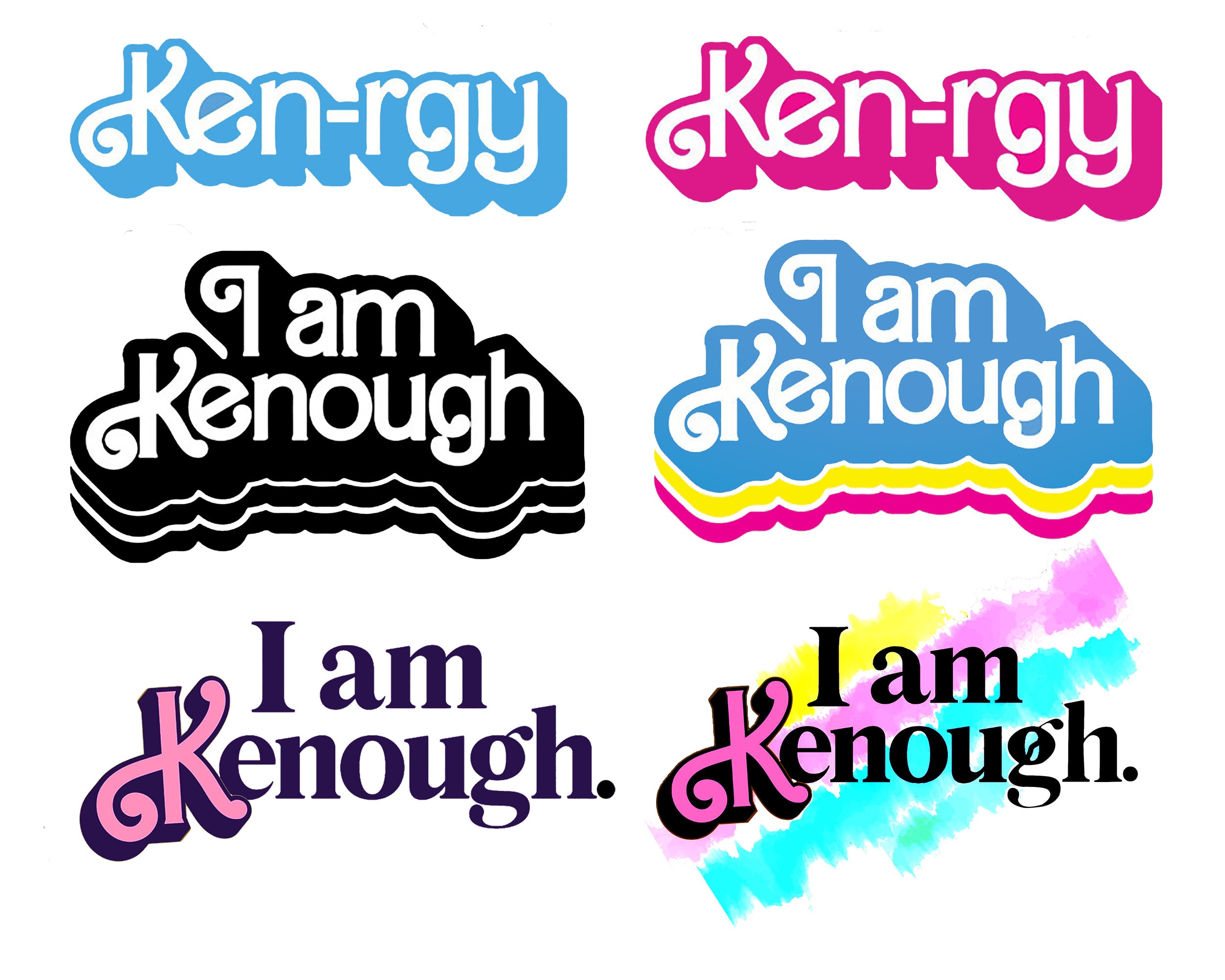 6 I Am Kenough Svg I Am Kenough Png I Am Kenough Digital - Etsy Israel