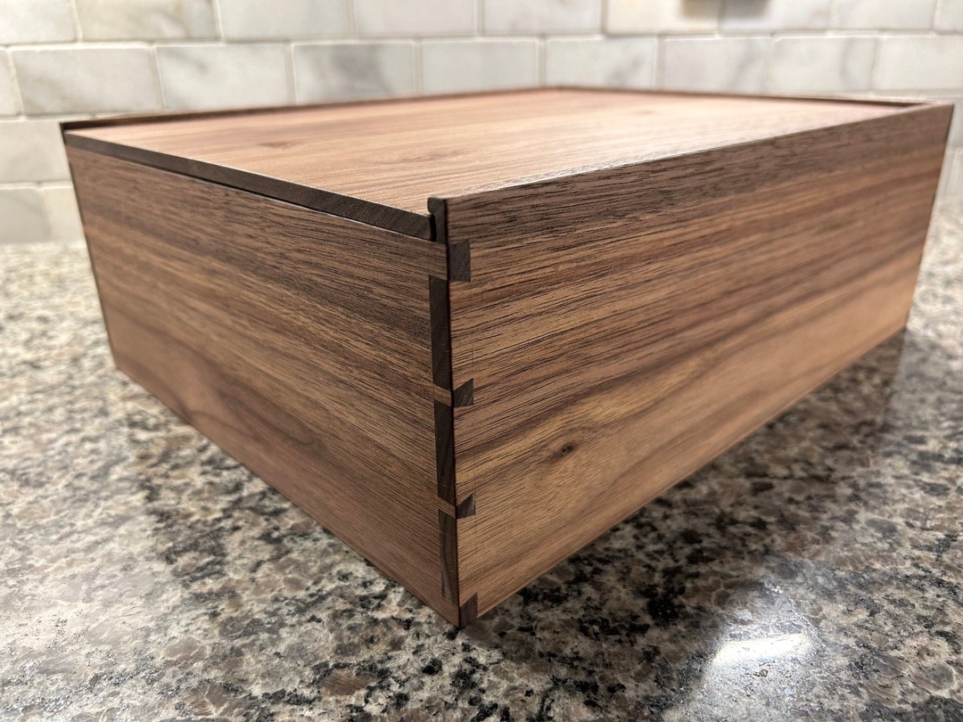 Custom Dovetail Keepsake Box With Sliding Lid - Etsy