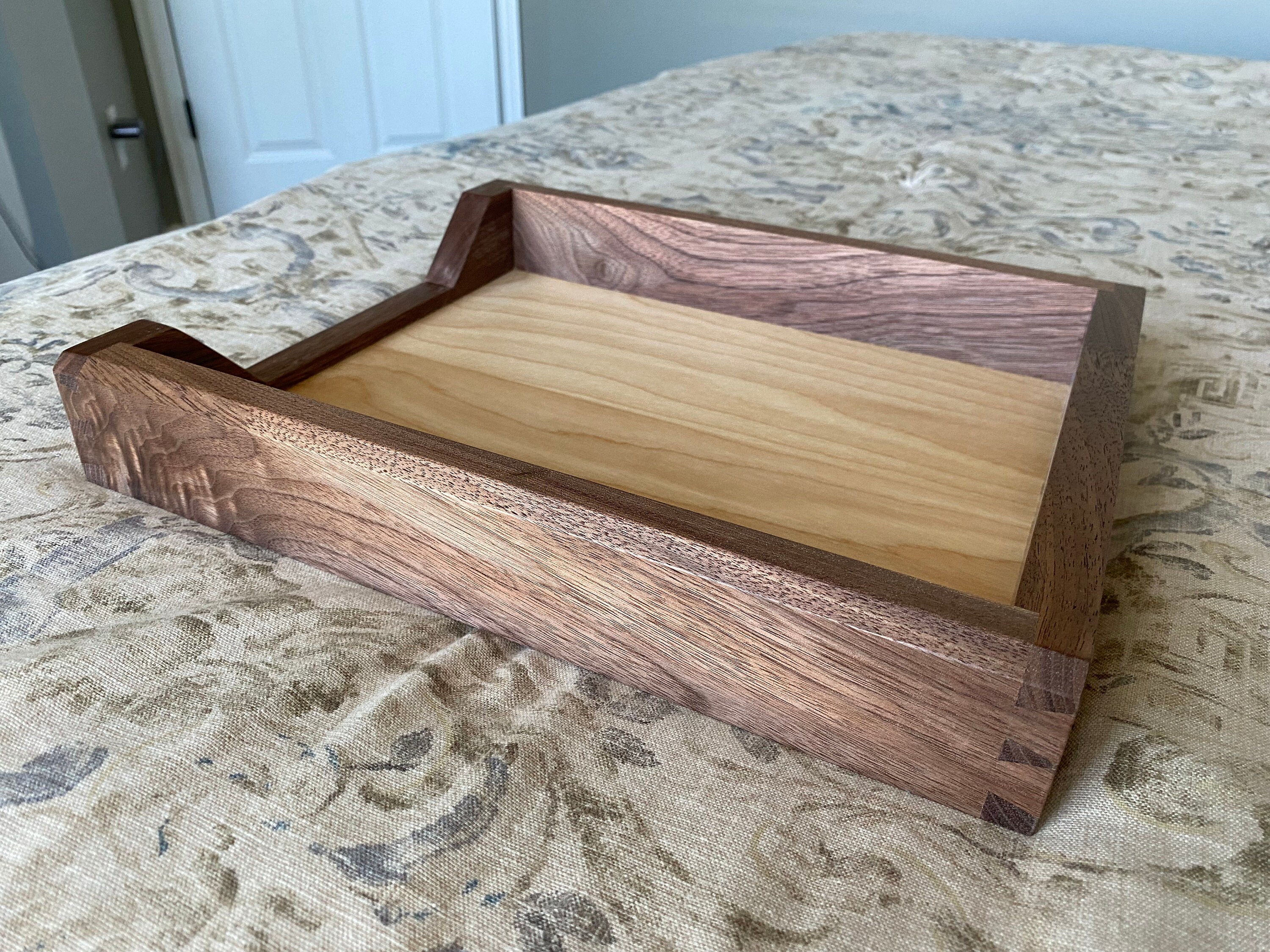 Walnut Paper Tray With Dovetails - Etsy