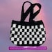 Crocheted Checkered Bag - Etsy