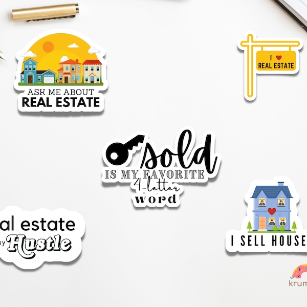 Real Estate Sold Stickers - Etsy