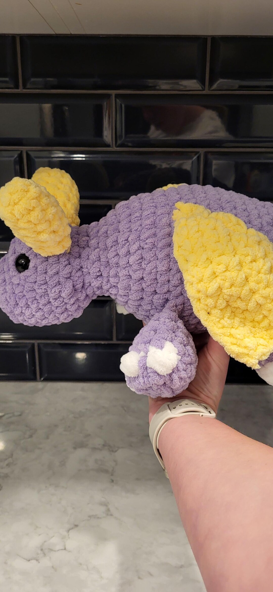 Crochet Plushie Purple Spyro Dragon. 21 Inch Plushie- Handmade - Etsy